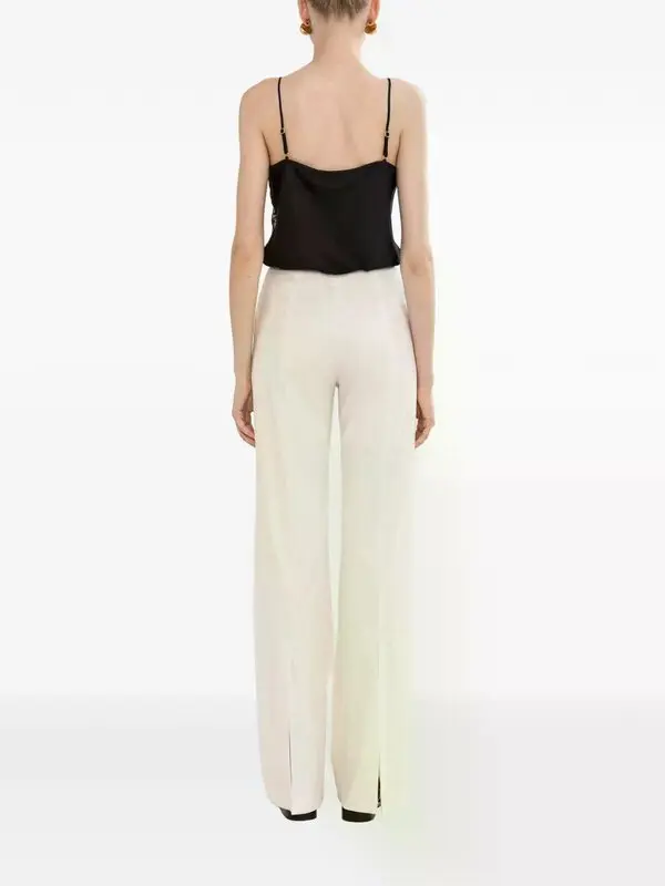 NISSA Lace Trim V-neck Blouse