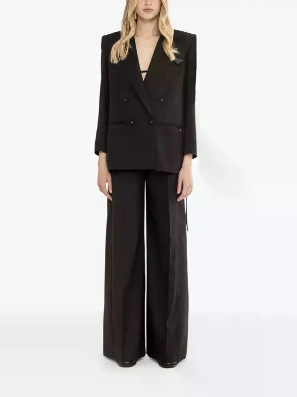 NISSA Open-back Double-breasted Blazer