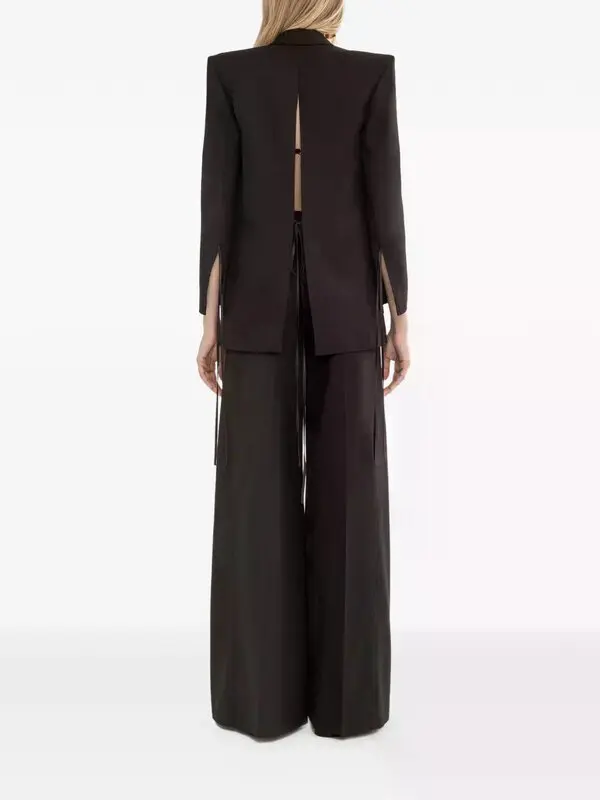 NISSA Open-back Double-breasted Blazer