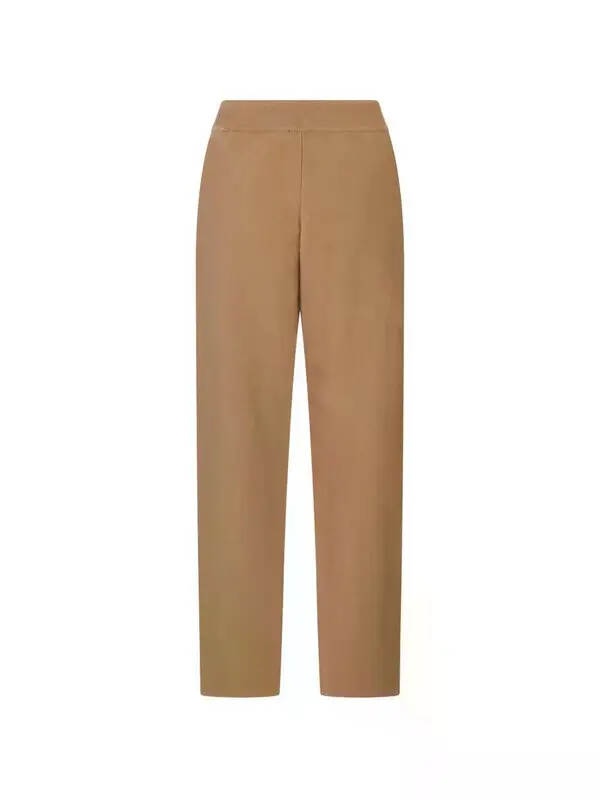 Moncler Dark Beige Knitted Drawstring Waistband Track Pants