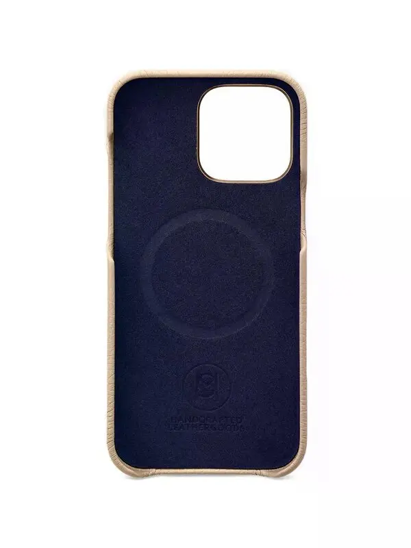MAISON DE SABRE Leather Iphone 16 Pro Max Phone Case - Neutrals
