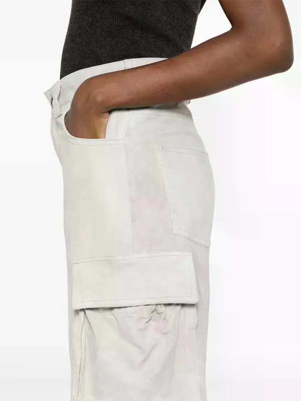 SALVATORE SANTORO Suede Cargo Trousers
