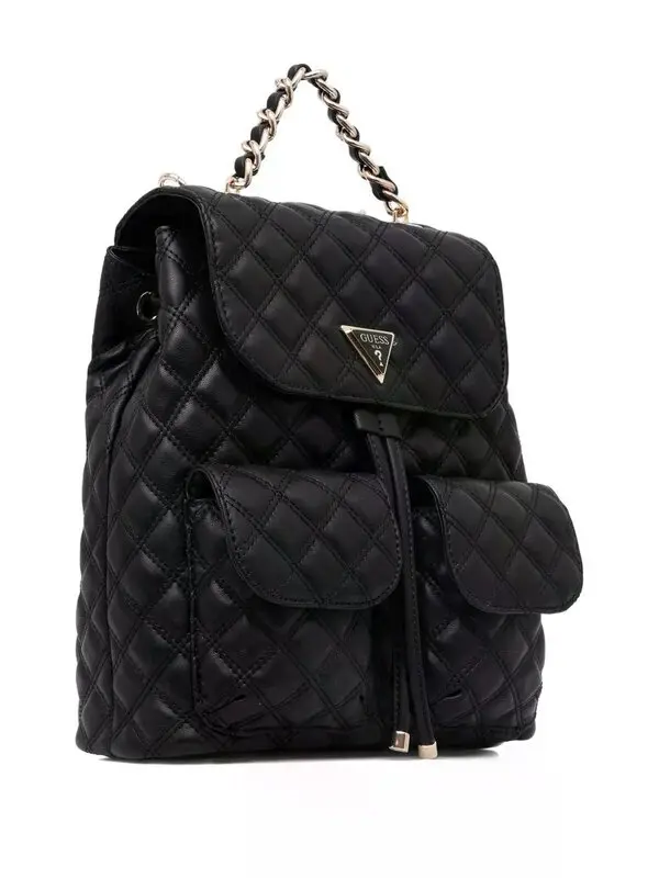 Guess Quilted Chain-detail Backpack