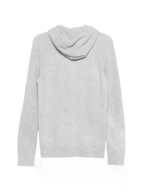 Eleventy Ribbed Cashmere Hoodie
