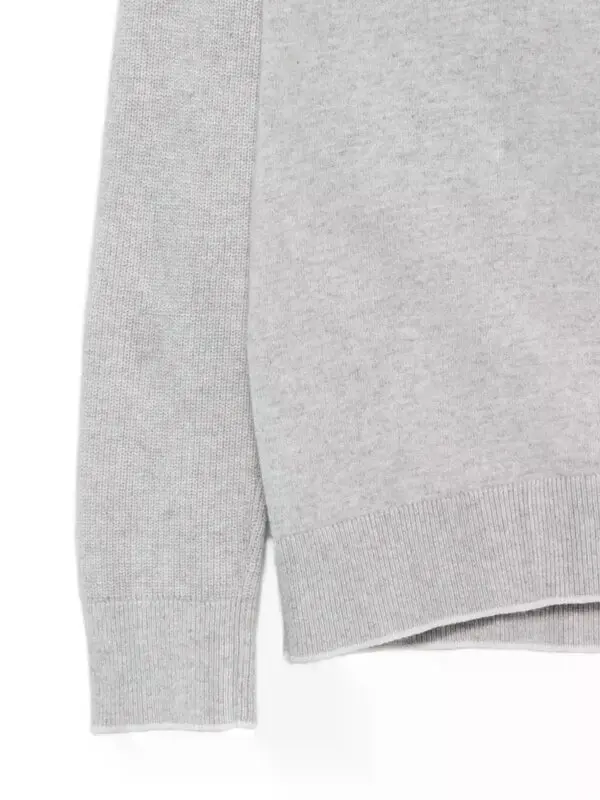 Eleventy Ribbed Cashmere Hoodie