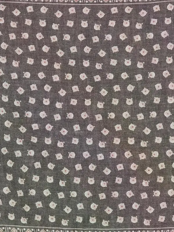 Eleventy Patterned Handkerchief - Grey