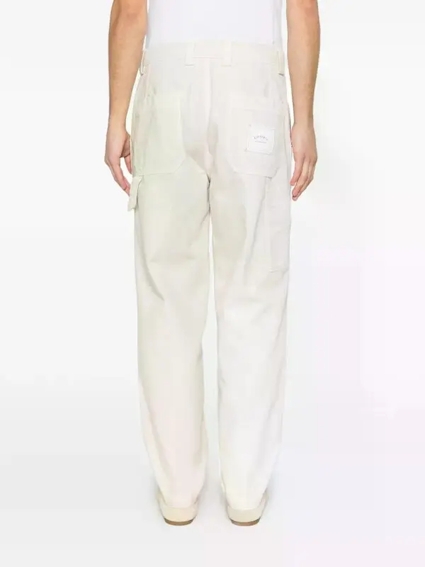 Eleventy Cotton Patch Pocket Trousers With Side Stripe Detail