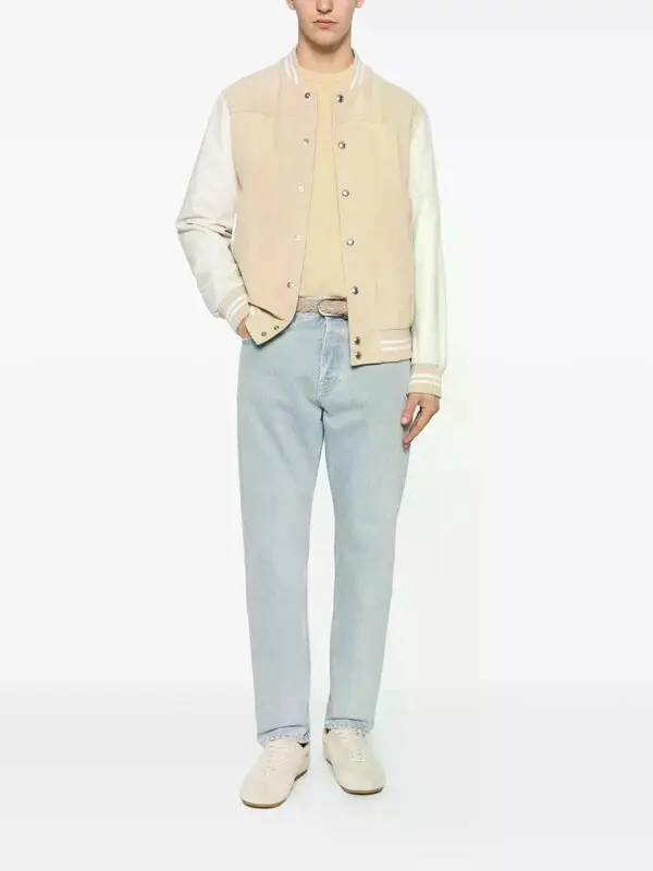 Eleventy Light Beige Bomber Jacket