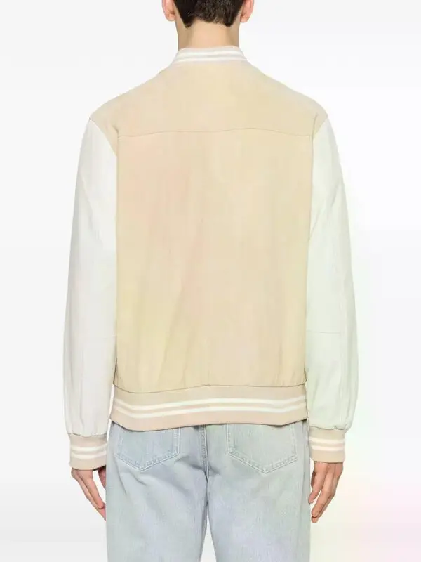 Eleventy Light Beige Bomber Jacket