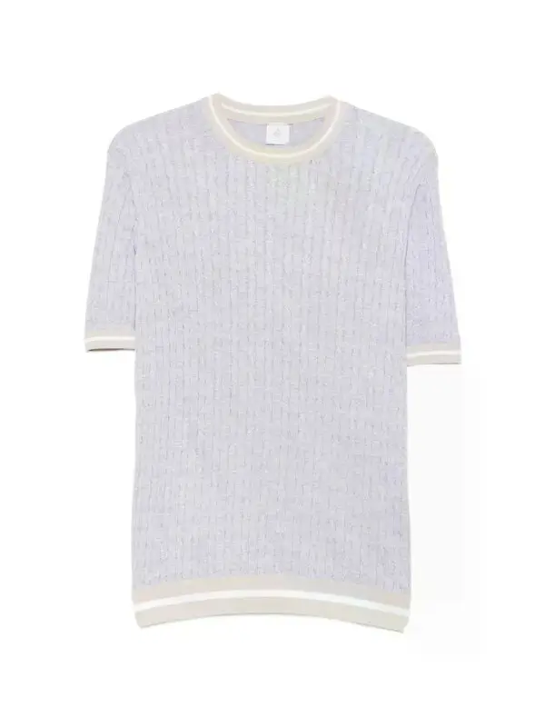 Eleventy Round Neck Ribbed T-shirt