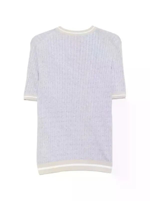 Eleventy Round Neck Ribbed T-shirt