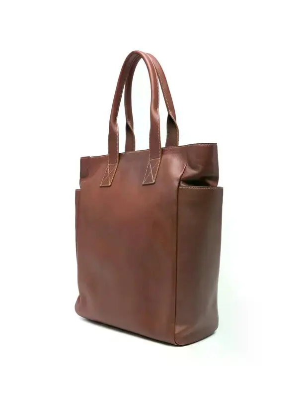 Eleventy Zip-fastening Leather Tote Bag