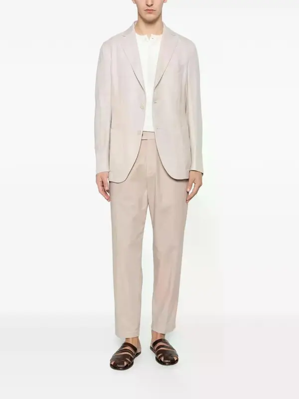 Eleventy Pleated Trousers - Neutrals