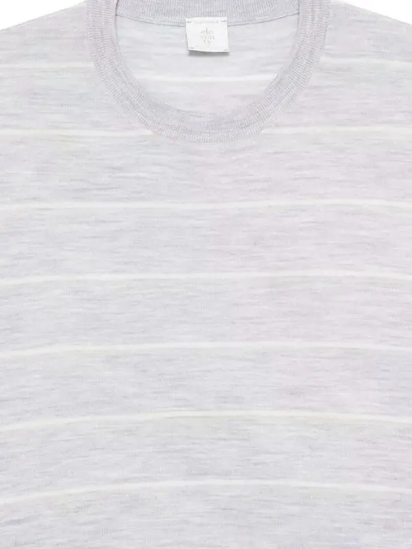 Eleventy Striped Round-neck T-shirt