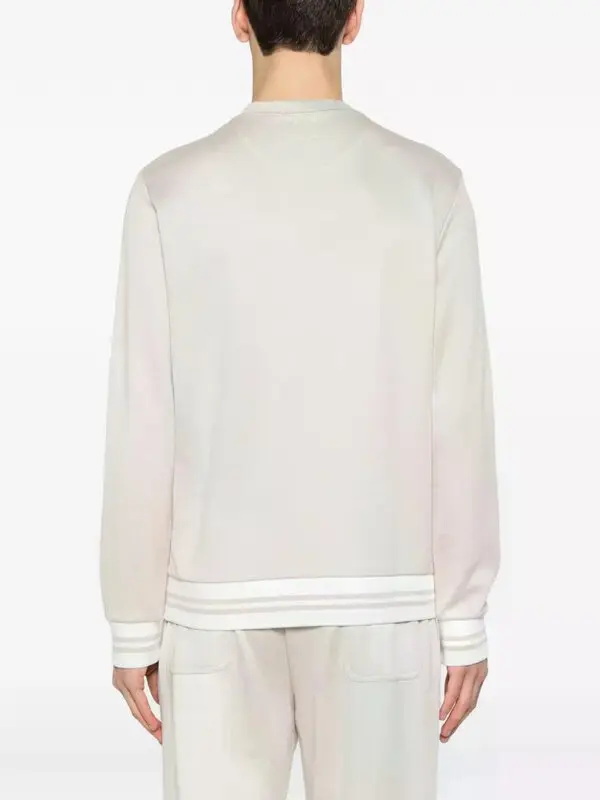 Eleventy Striped-trim Sweatshirt