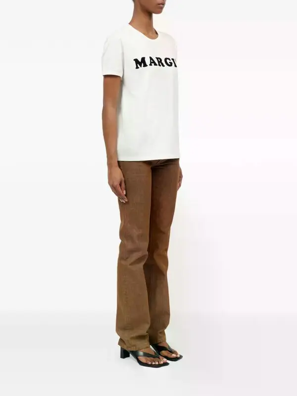 MAISON MARGIELA Margie" Printed T-shirt - Grey
