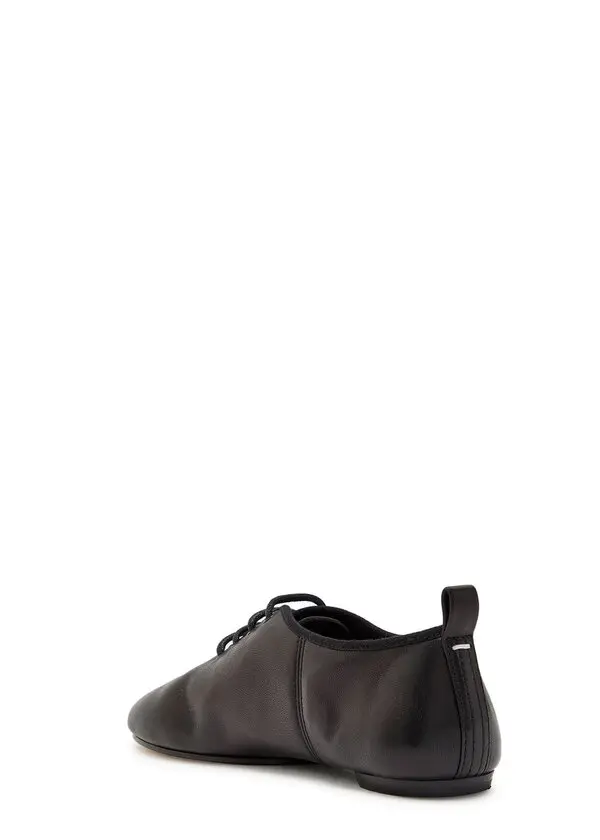 MAISON MARGIELA Tabi Lace-up Leather Ballet Flats