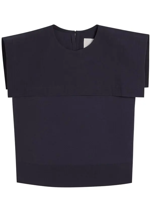 LES VACANCES D'IRINA Puritan Textured Cotton Top