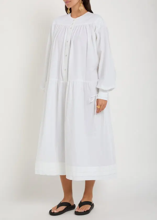 LES VACANCES D'IRINA Calla Cotton Midi Dress