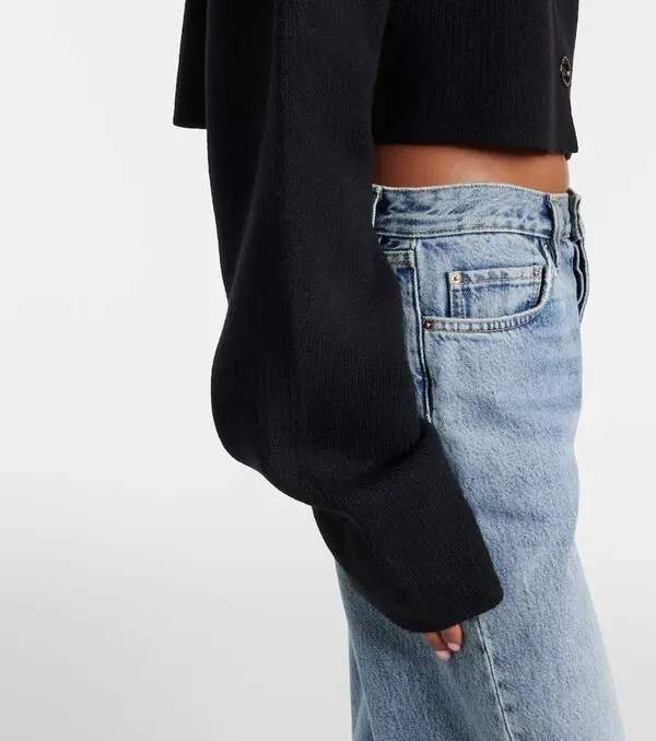 TOTEME Cropped Wool-blend Cardigan