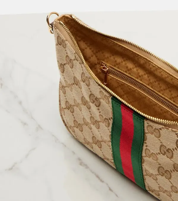 Gucci Gg Canvas Small Crossbody Bag - Beige