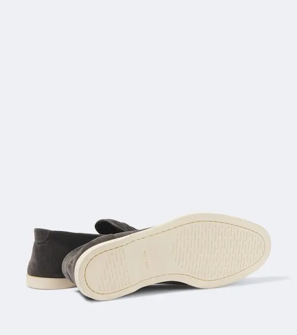 John Lobb Pace Suede Loafers - Grey