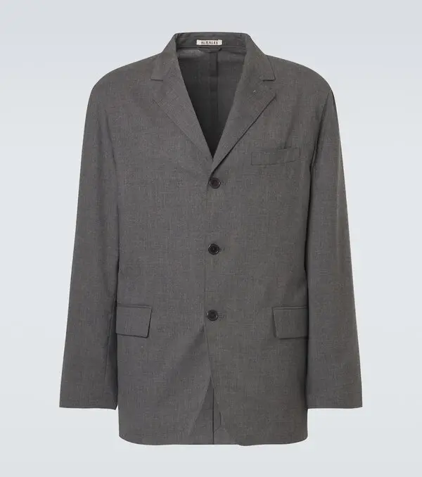 Auralee Cashmere Poplin Blazer