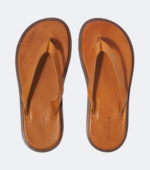 Studio Nicholson Curren Leather Thong Sandals