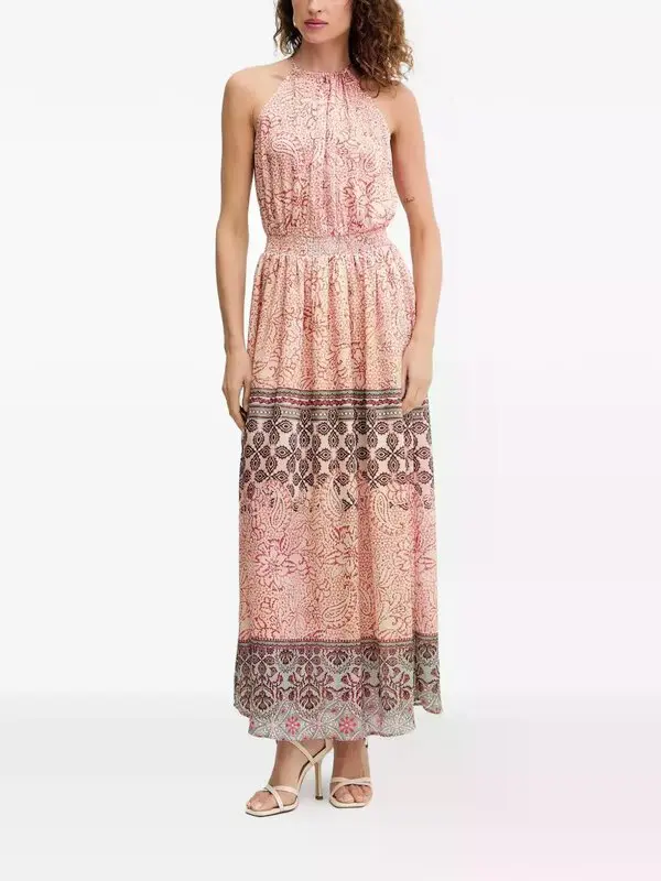 MORGAN Patterned Maxi Dress - Pink