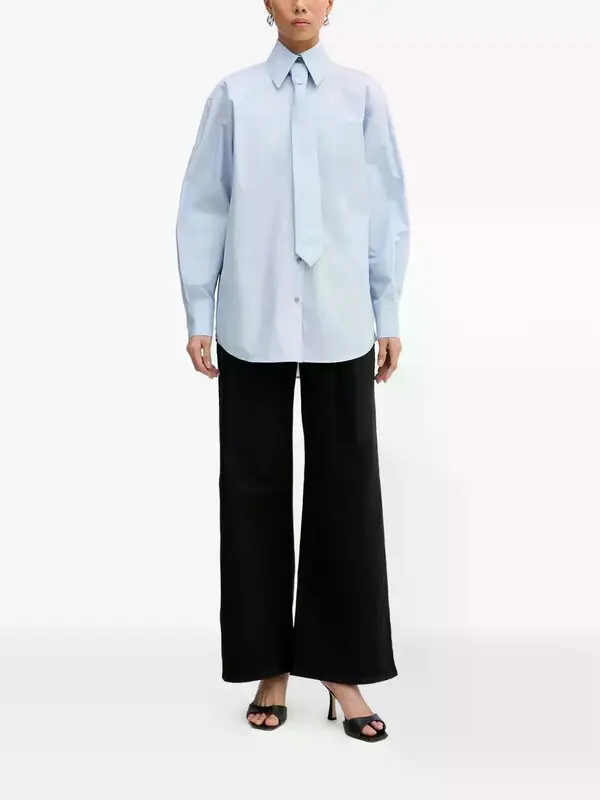 Karl Lagerfeld Tie Buttoned Shirt