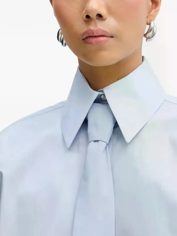 Karl Lagerfeld Tie Buttoned Shirt