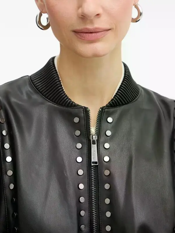Karl Lagerfeld Studded Bomber Jacket