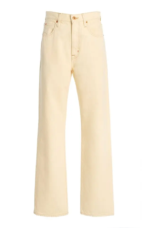 SLVRLAKE London Rigid High-rise Straight-leg Jeans - Yellow