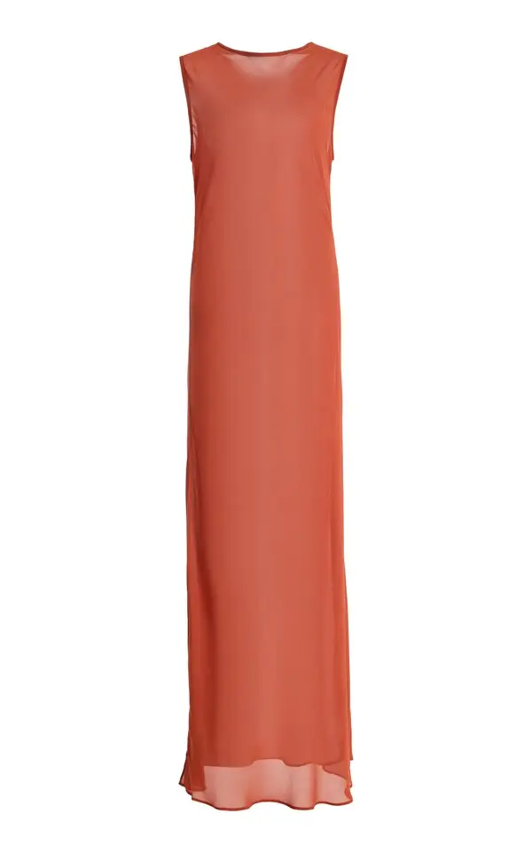 SLOAN Georgette Sleeveless Top - Orange