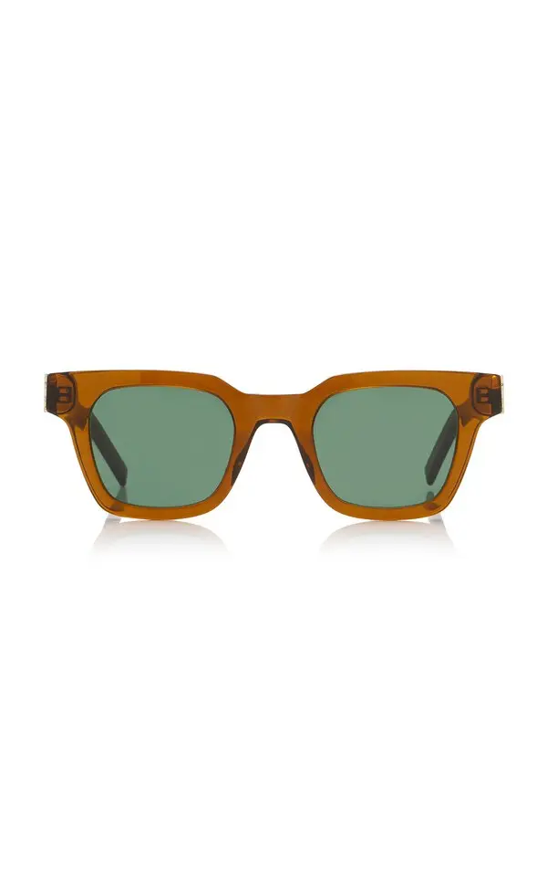 Saint Laurent Square-frame Acetate Sunglasses - Brown