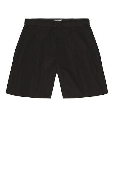 Saint Laurent Short Rond Ample - Noir