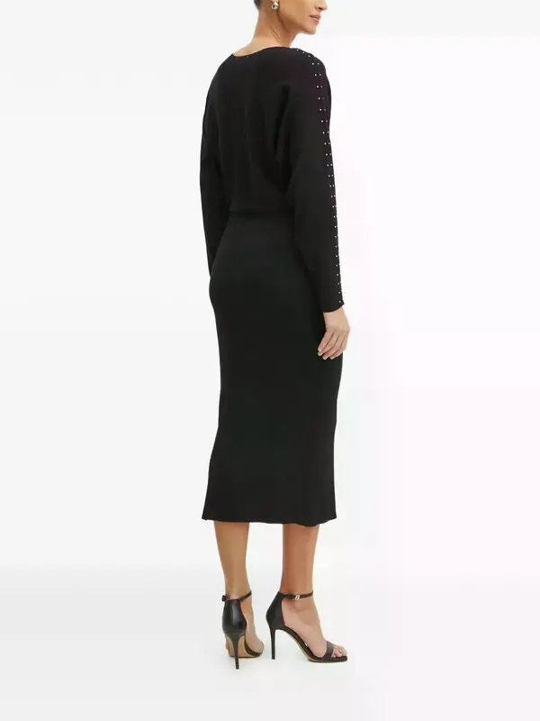 MORGAN Studded Ribbed Dress
