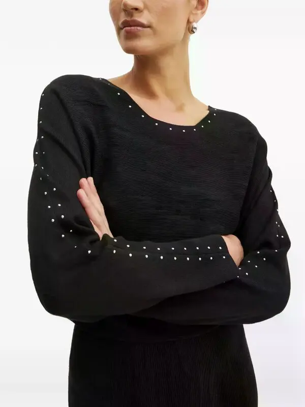 MORGAN Studded Ribbed Dress