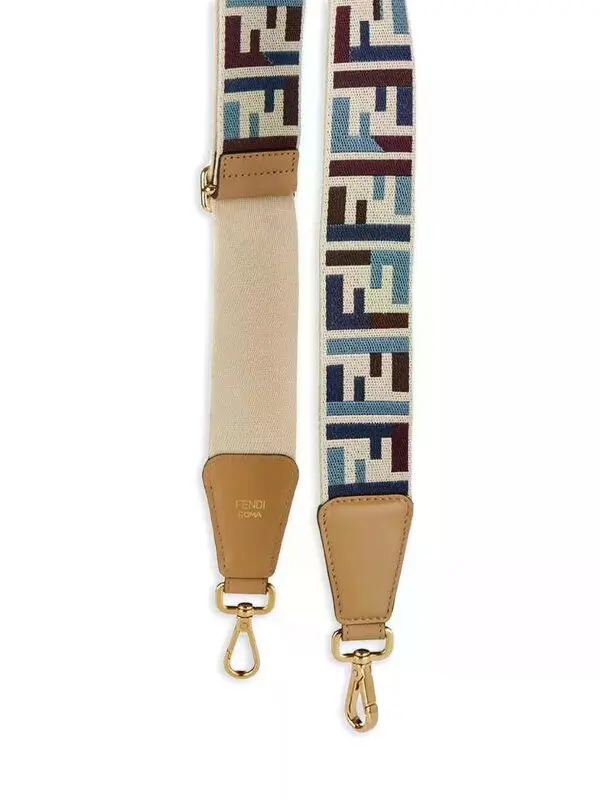 Fendi Logo-pattern Shoulder Strap - Neutrals