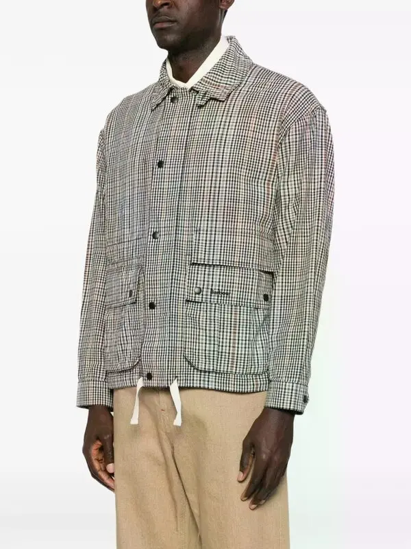 Barbour Westoe Check-pattern Drawstring-hem Coat