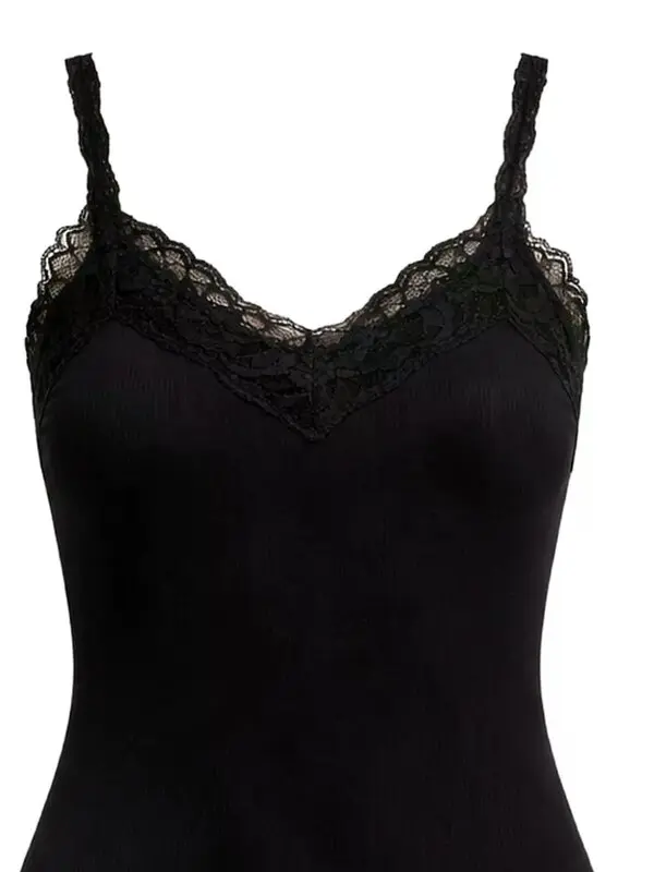 Vetements Lace V-neck Dress - Black