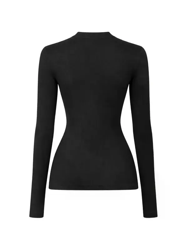 Wardrobe.NYC Ribbed Knit Long-sleeve Top