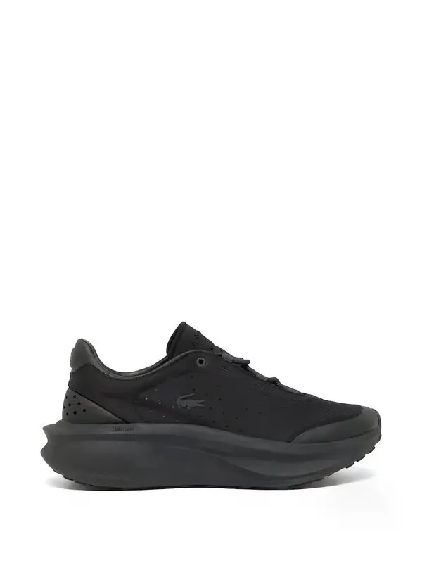 Lacoste Neo Perforated Design Lace-up Low Top Sneakers - Black