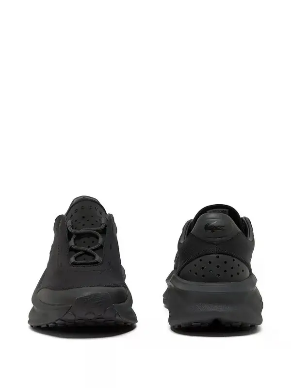 Lacoste Neo Perforated Design Lace-up Low Top Sneakers - Black