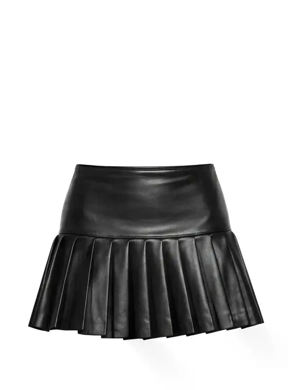 Norma Kamali Pleated Design Mini Skirt