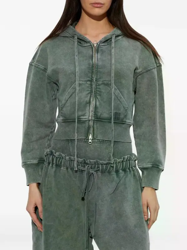 KNWLS Zip-fastening Hoodie - Green