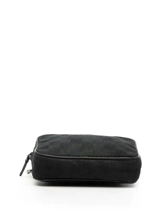 Gucci Gg Canvas Crossbody Bag - Black