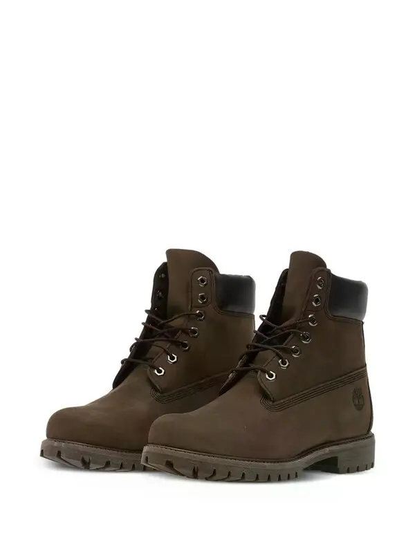 Timberland Ankle Boots With Ridged Sole And Lace-up Fastening