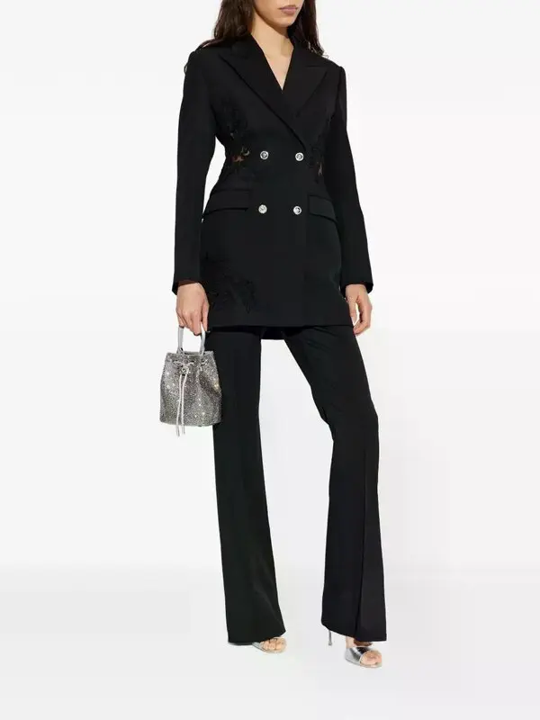 Versace Lace Double-breasted Blazer