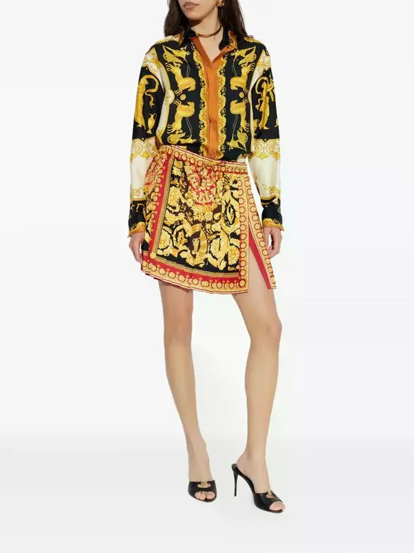 Versace All-over Print Button-up Shirt